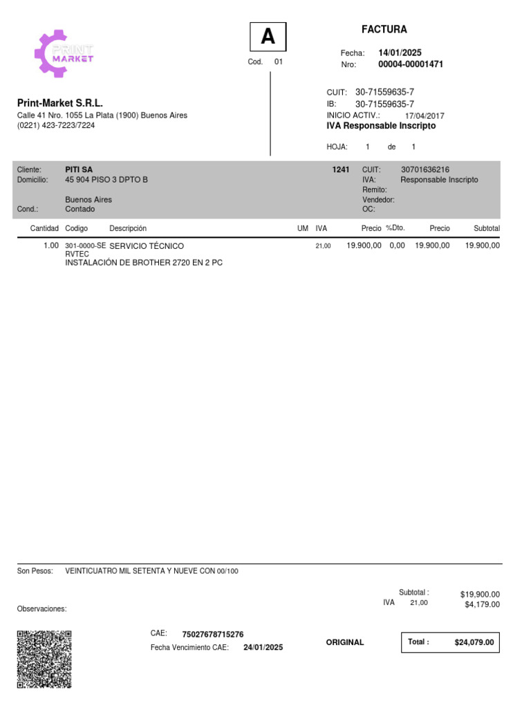 Factura Piti Sa | PDF