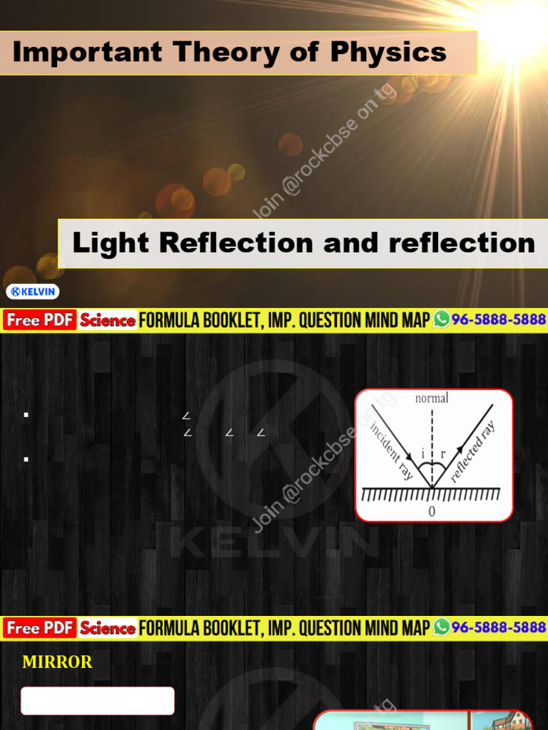 Physics Most Important Theory | PDF | Eye | Optics
