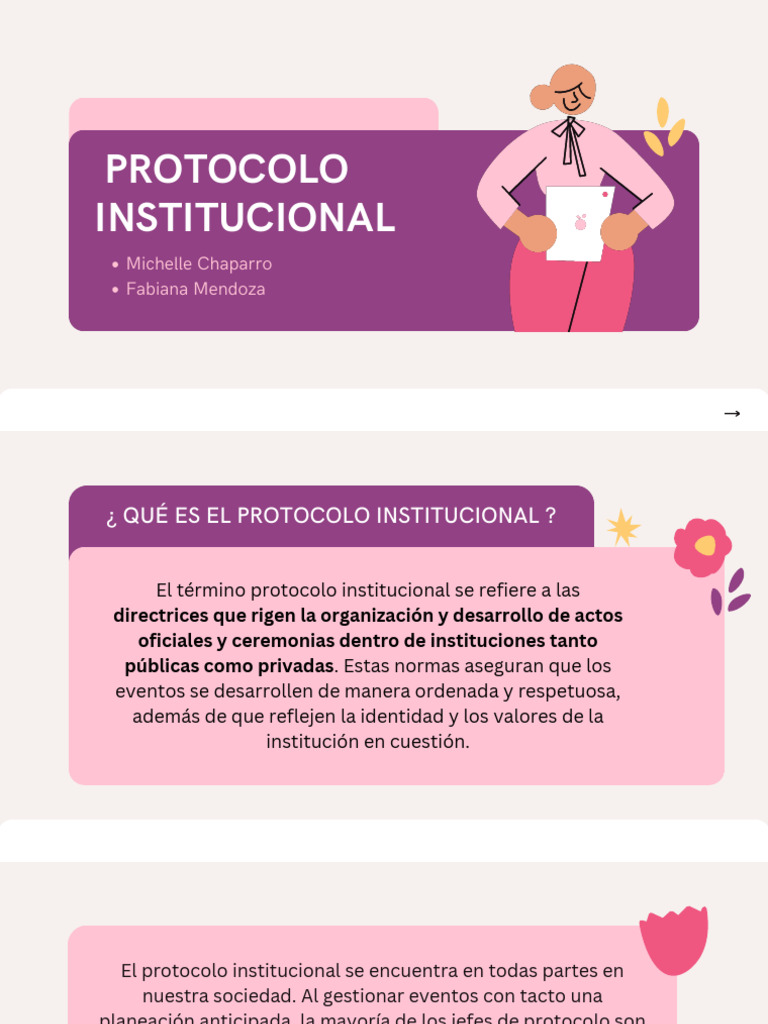 Protocolo Institucional. | PDF | Planificación | Etiqueta