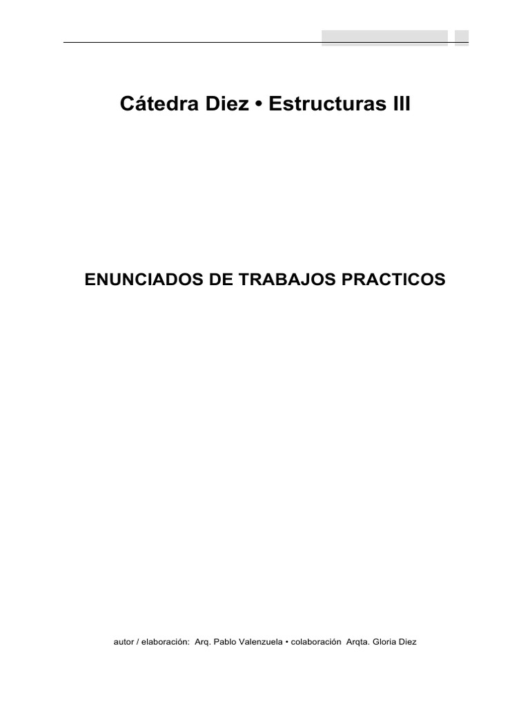 Enunciados TP Esquicio Estructuras de Grandes Luces | PDF
