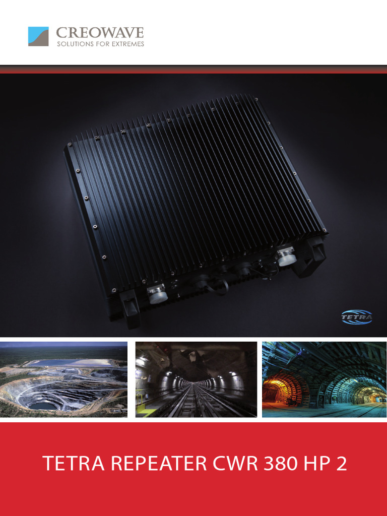 TETRA Repeater CWR 380 HP 2 Specs | PDF | Bandwidth (Signal Processing ...