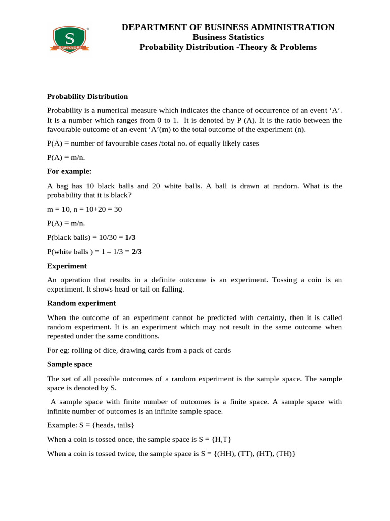 Theoretical Distribution | PDF | Probability Distribution | Randomness