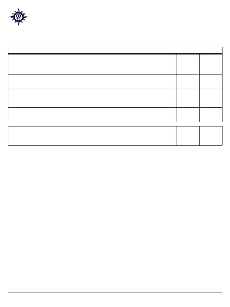 MSC Onboard Account Statement | PDF | Financial Services | Money