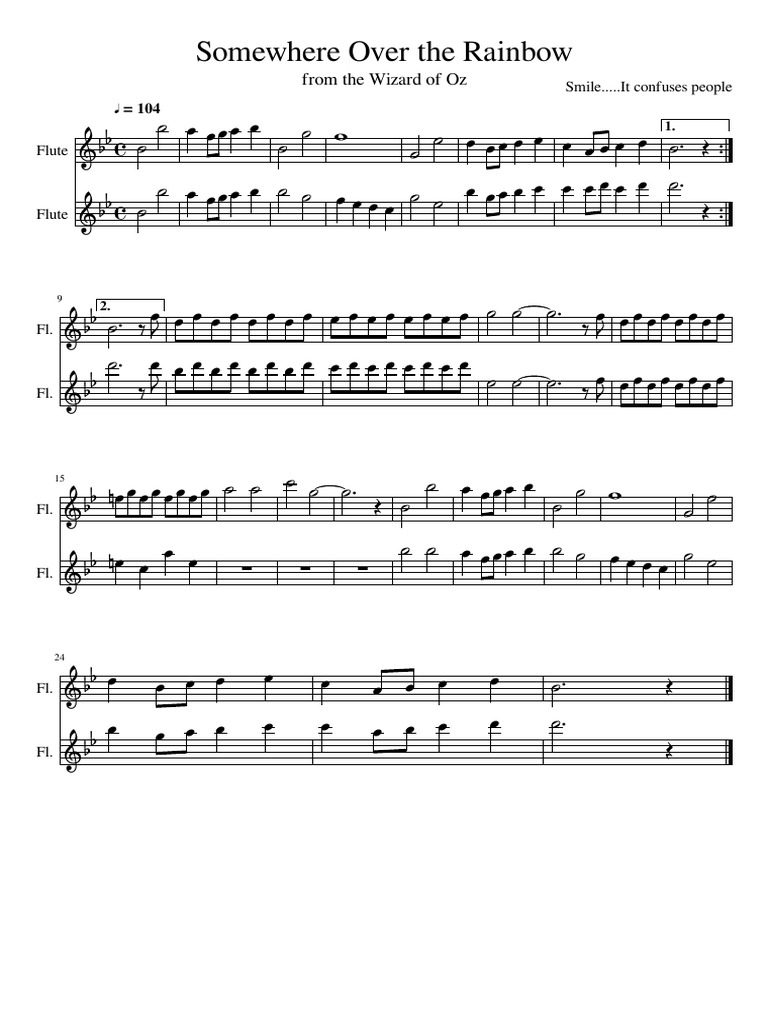 Somewhere over the Rainbow | PDF