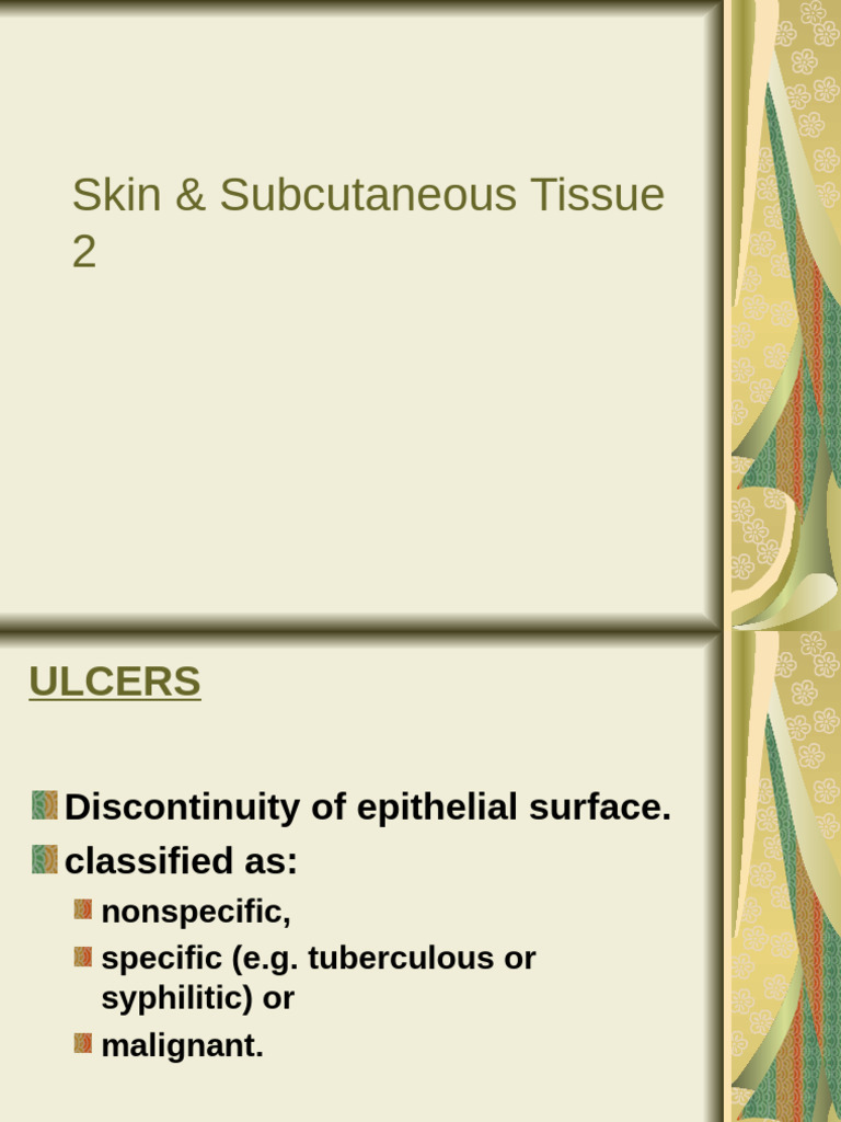 Skin & Subcutaneous Tissue 2-1 | PDF | Medical Specialties | Diseases ...