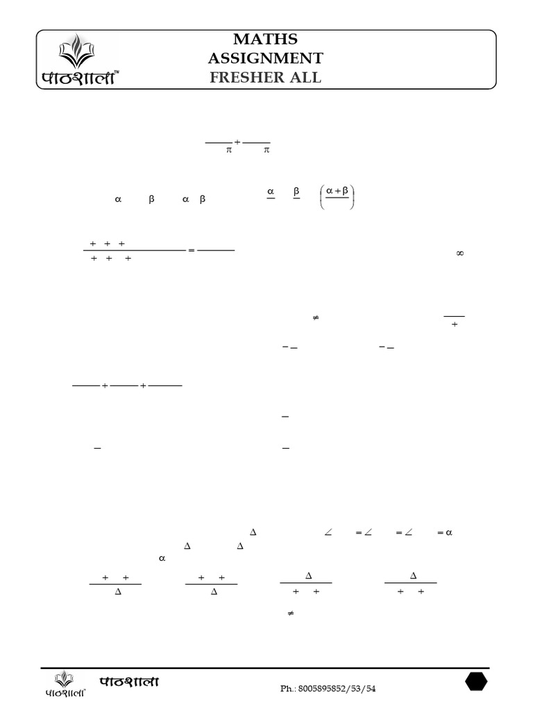 Jodhpur Maths Assignment Questions | PDF | Triangle | Euclidean Plane Geometry
