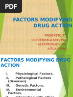 Factor Affecting Drug Action | PDF | Drugs | Pharmacology