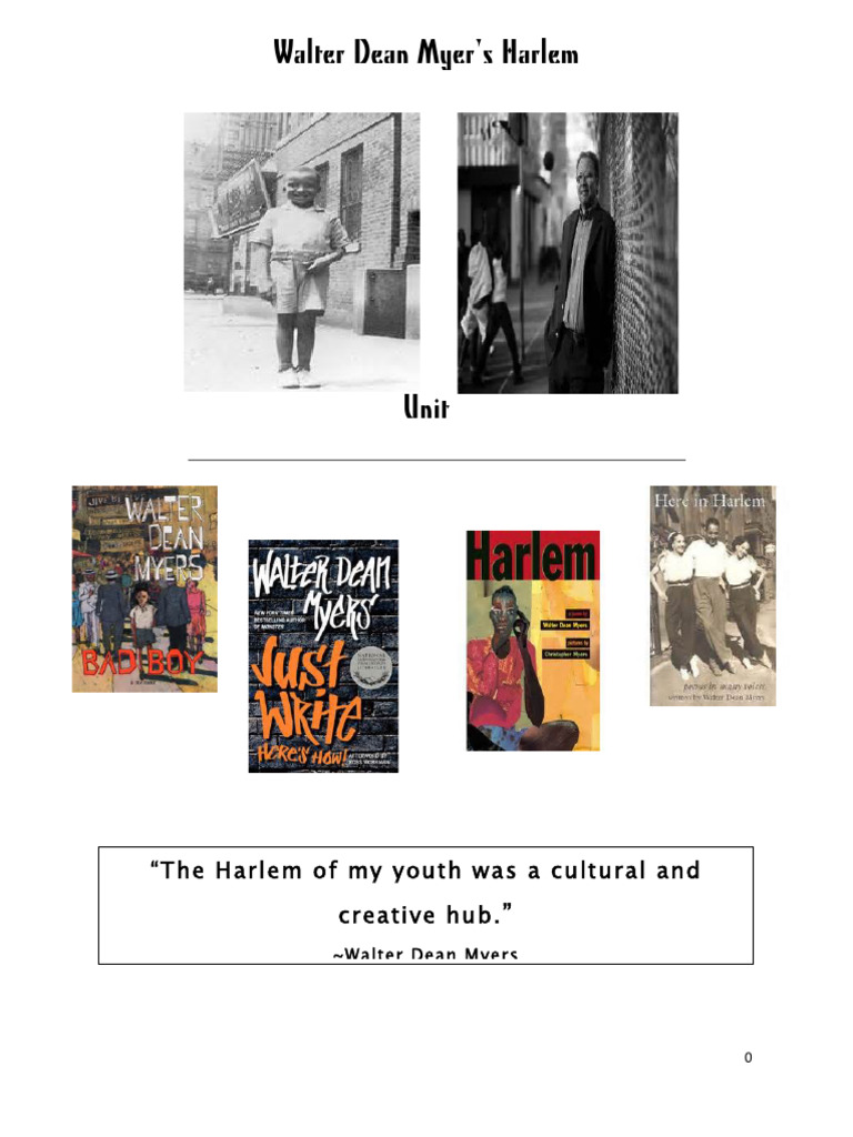 Exploring Walter Dean Myers' Harlem | PDF | Poetry | Reading Comprehension