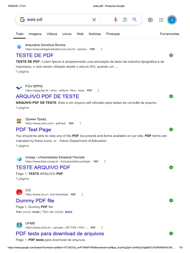 Teste Google | PDF