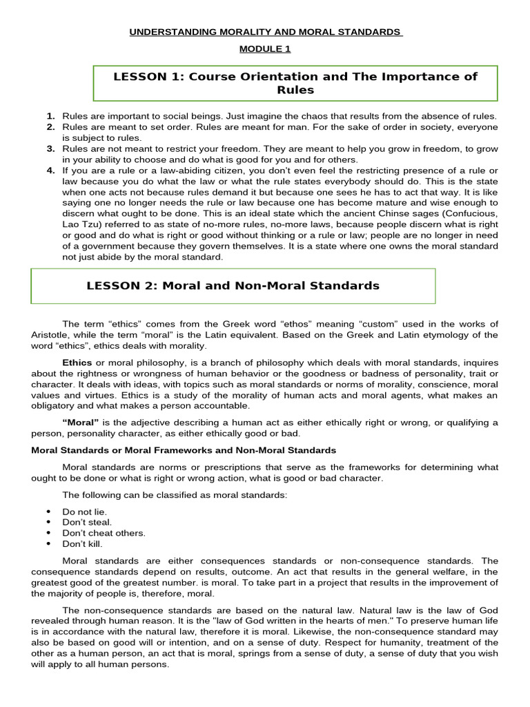 Ethics All Modules Student | PDF | Morality | Conscience