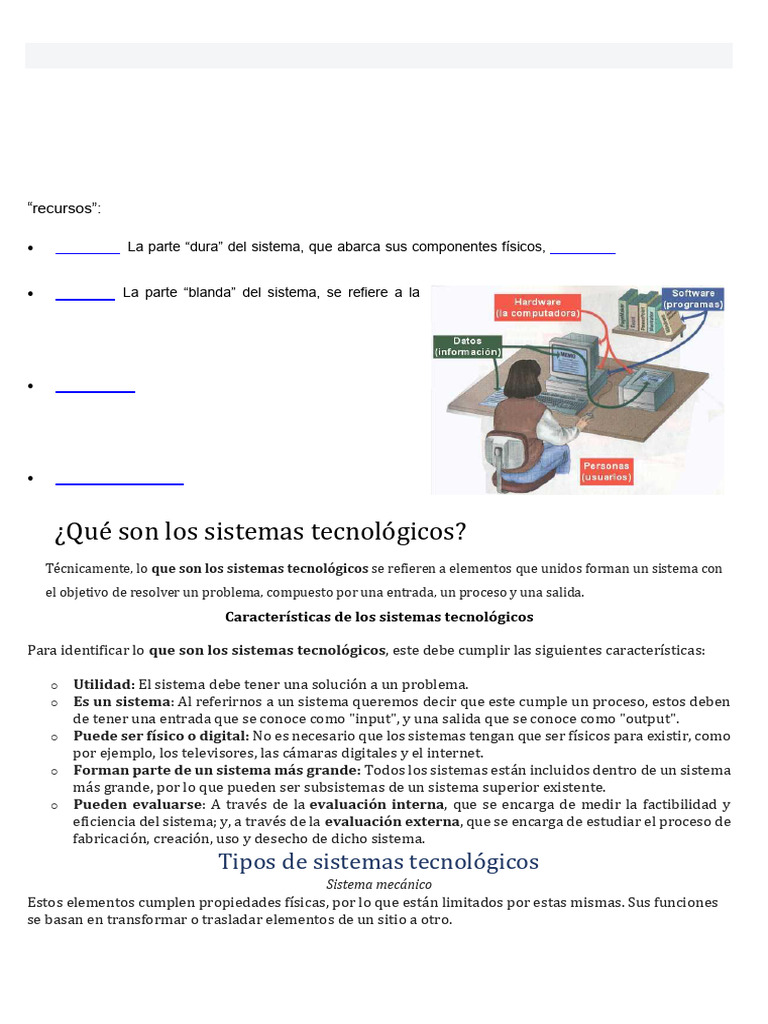 Sistema Informatico y Tecnologico | PDF | Informática | Sistema
