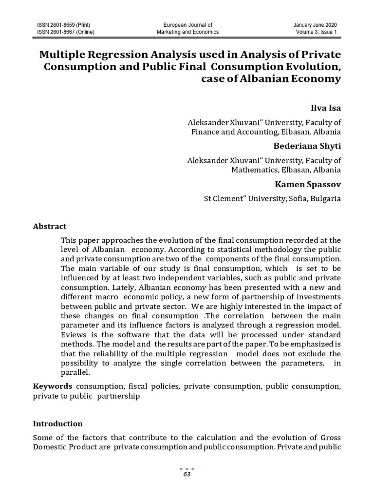 MR | PDF | Regression Analysis | Linear Regression