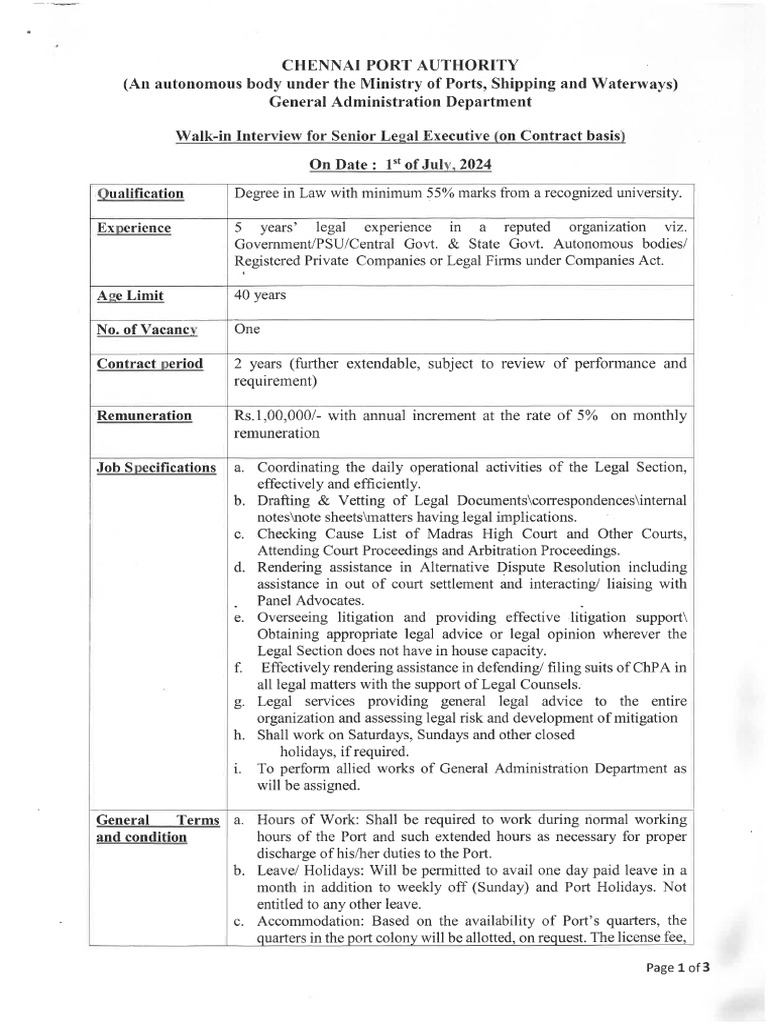 Notification-Sr | PDF