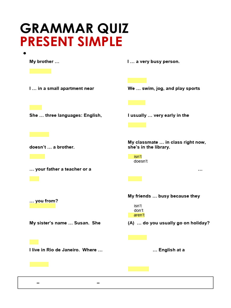 PRESENT_SIMPLE_PDF.pdf | PDF | Human Communication | Learning