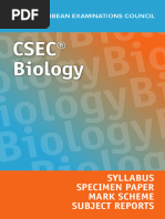 CSEC HSB Syllabus 2022 | PDF