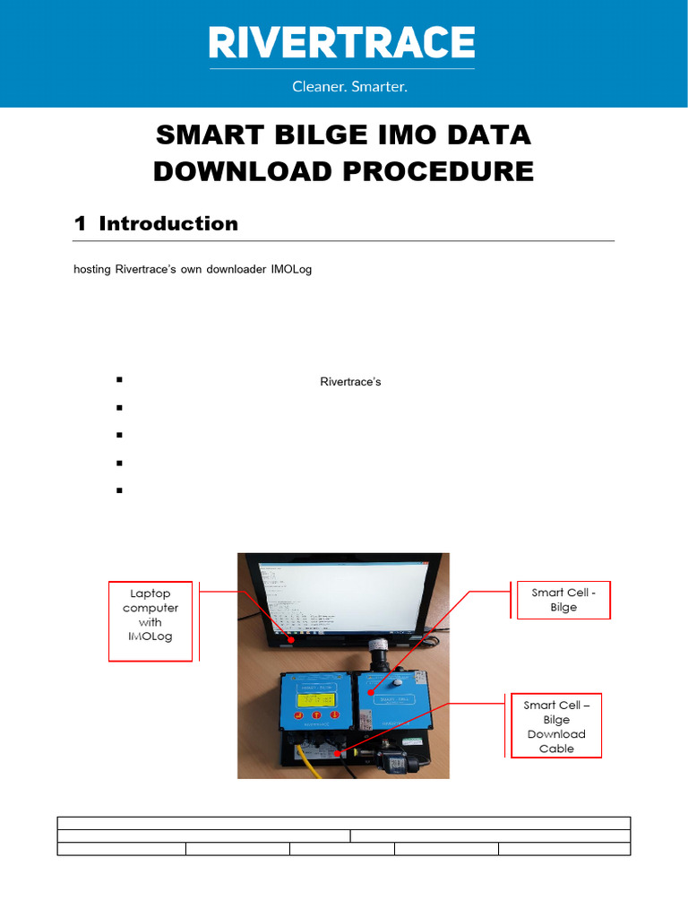 SMART BILGE - IMO Data Download Procedure | PDF | Usb | Laptop
