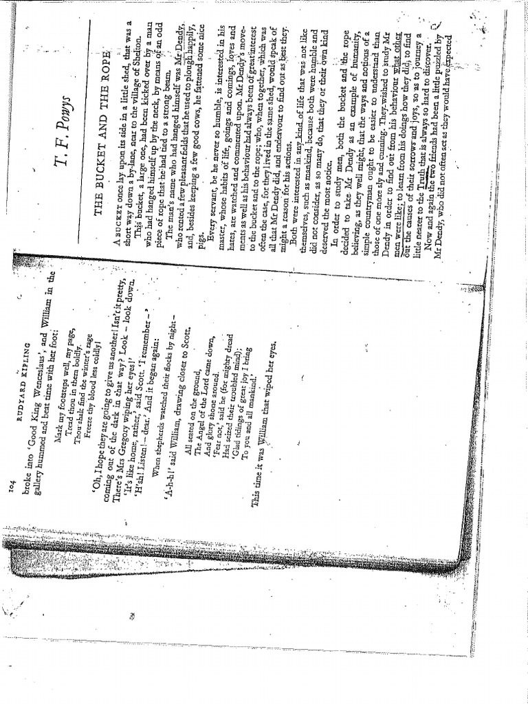 The Bucket and The Rope | PDF