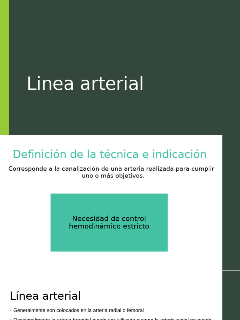 Seminario Linea Arterial | PDF | Trombo | Especialidades Medicas