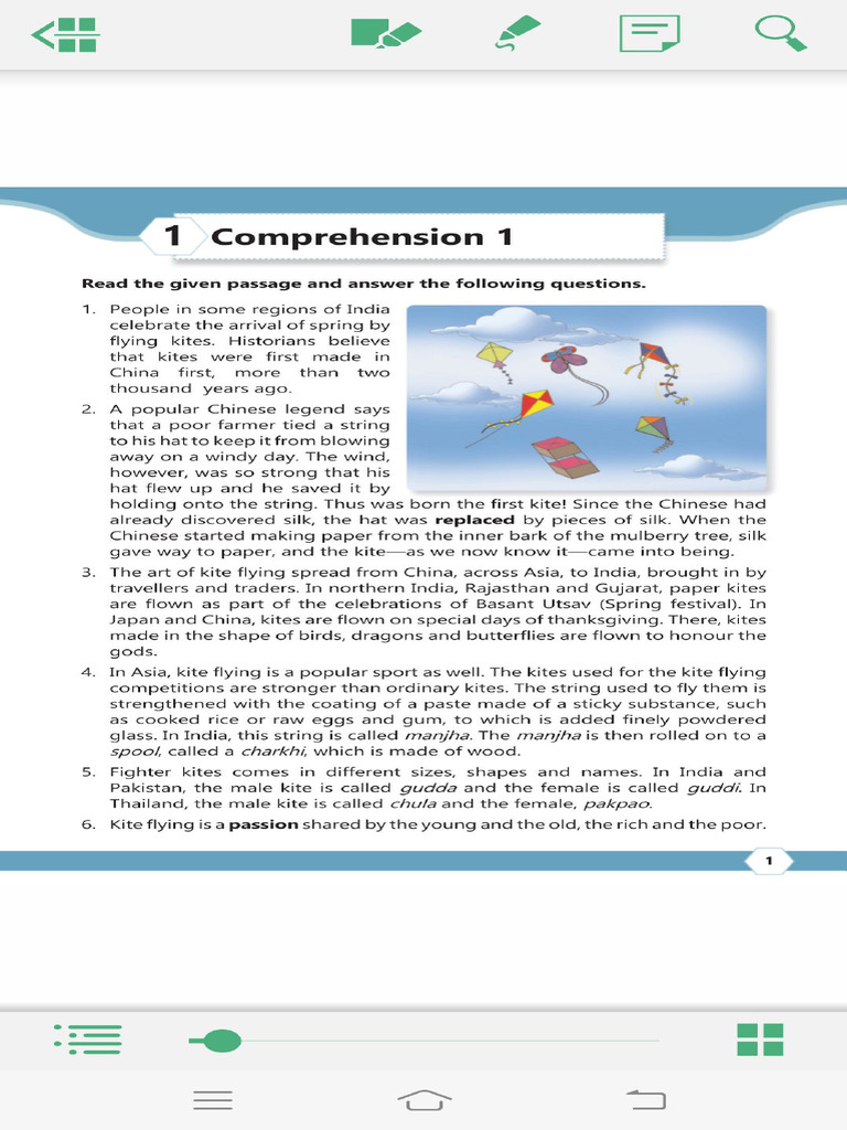 Comprehension 1 | PDF