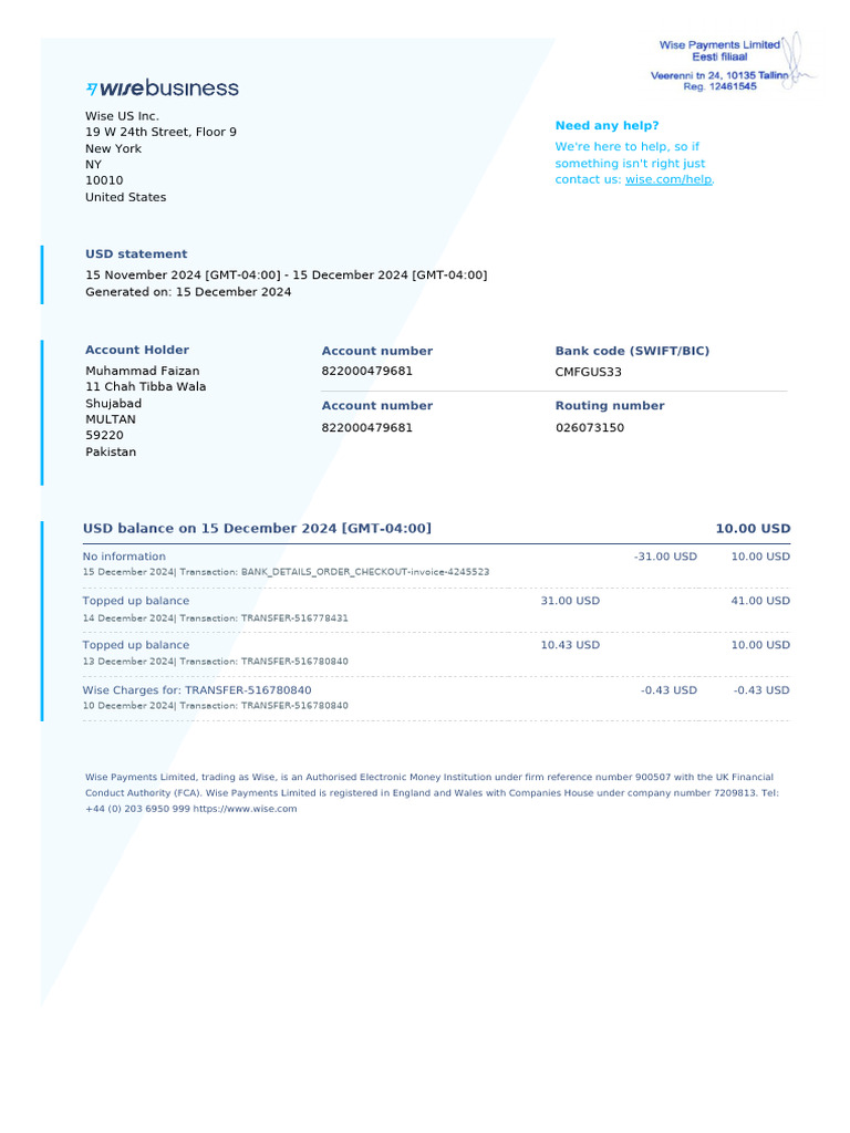 My Wise Personal Statment | PDF