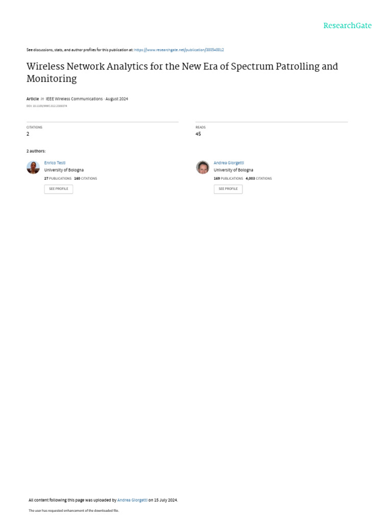 Wireless_Network_Analytics_for_the_New_Era_of_Spectrum_Patrolling_and_Monitoring | PDF ...