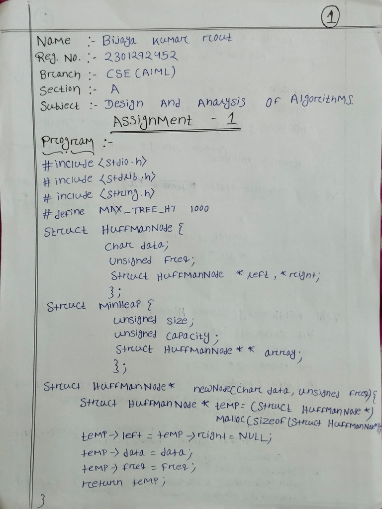 DAA Assignment | PDF