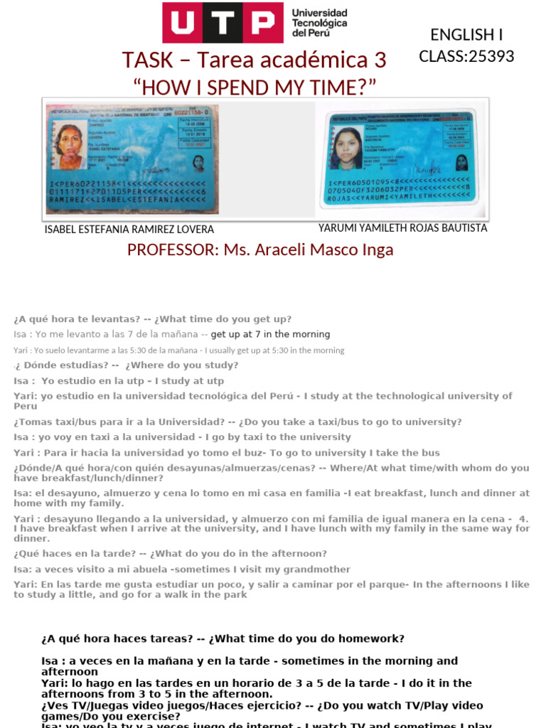 TA3 Ingles Week 13 | PDF