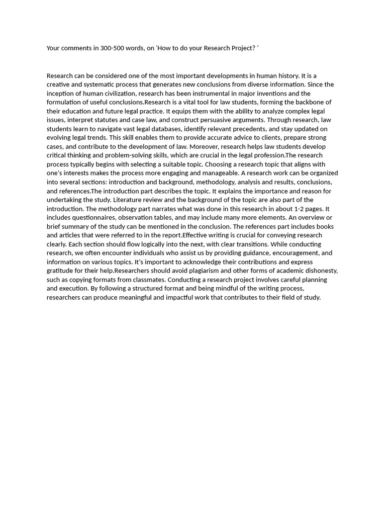 How To Do Reserach Project | PDF | Methodology | Critical Thinking