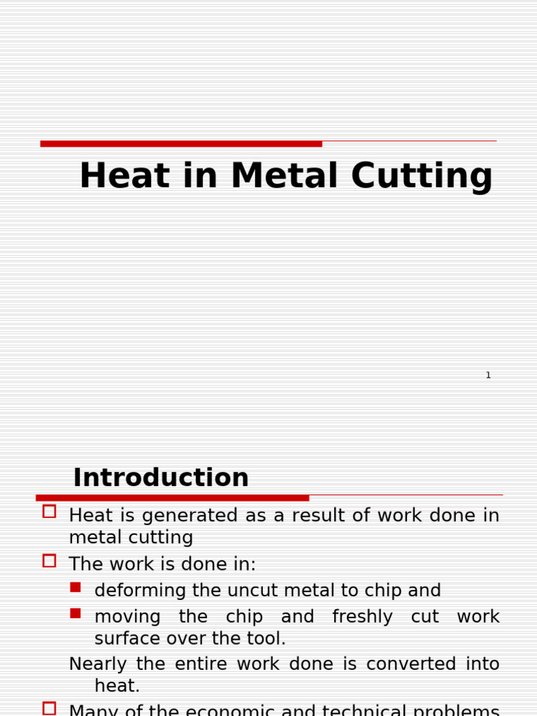 Lecture 5 - Heat in Metal Cutting | PDF | Thermocouple | Steel