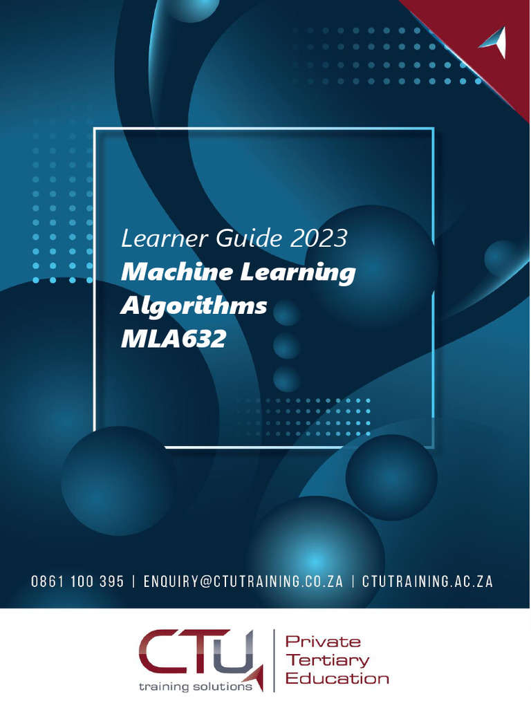 Machine Learning Guide for Students | PDF | Machine Learning | Matrix (Mathematics)