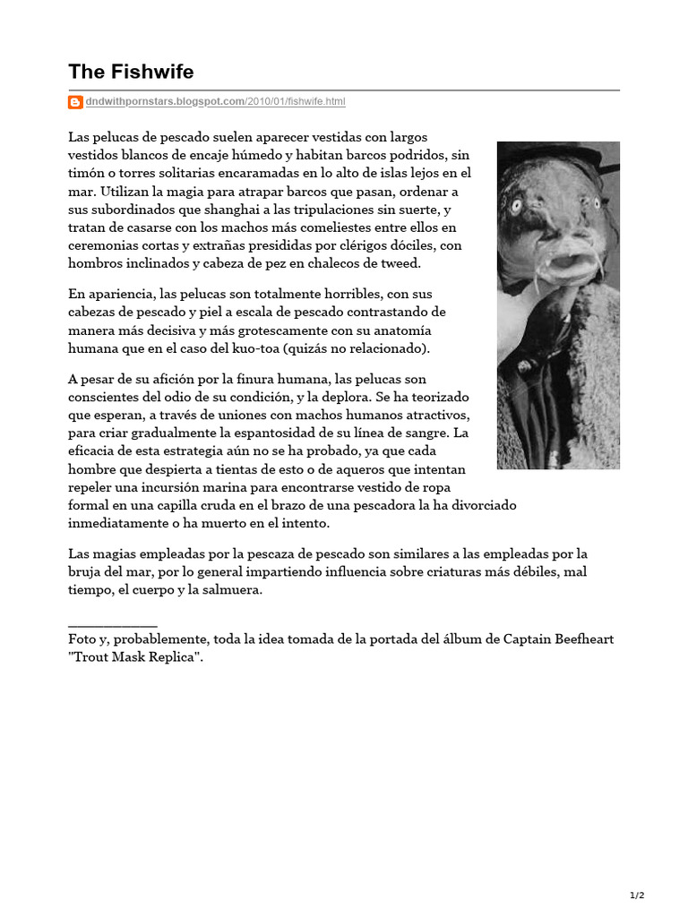 Pelucas de Pescado: Criaturas Marinas Mágicas | PDF