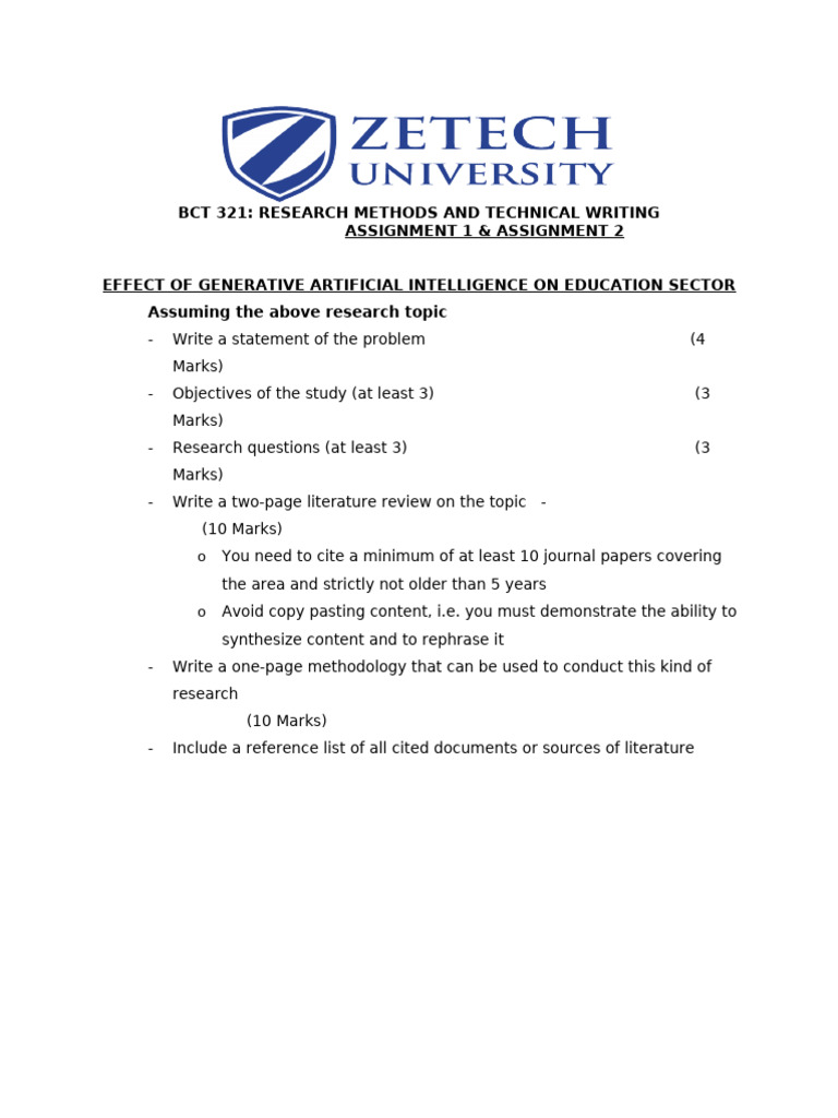 BCT 321 Assignment 2 - 7.7.2024 | PDF