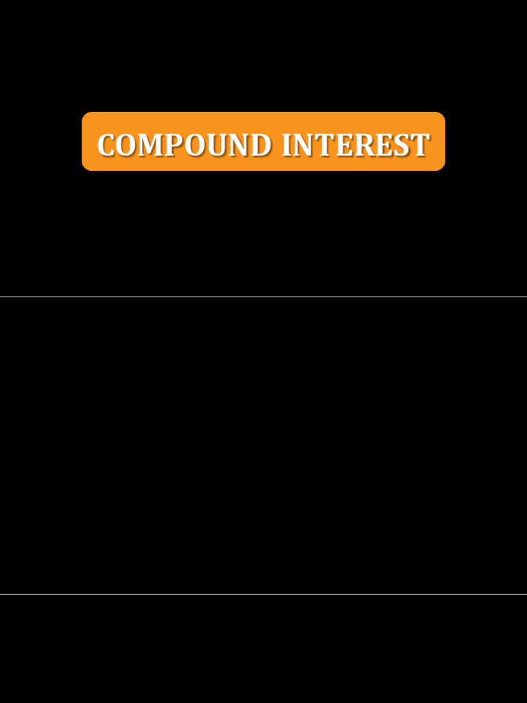compound interest | PDF | Interest | Compound Interest
