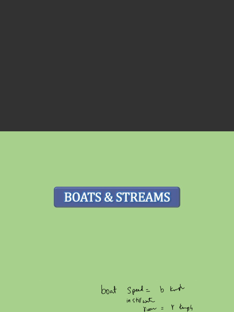 Boats and Streams Solved | PDF