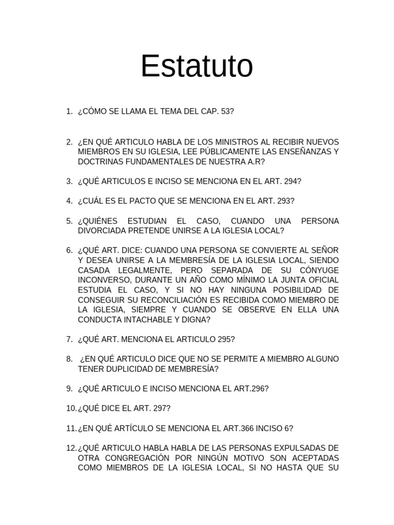 E Statuto | PDF