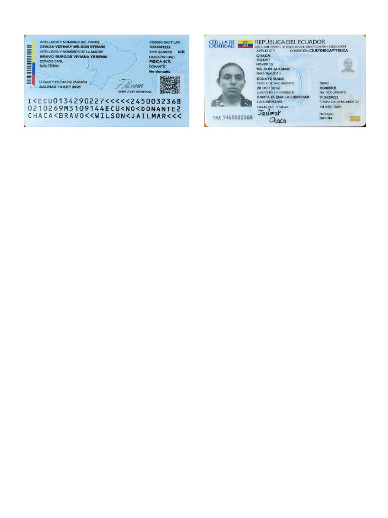 Cedula 1 2450032368 | PDF