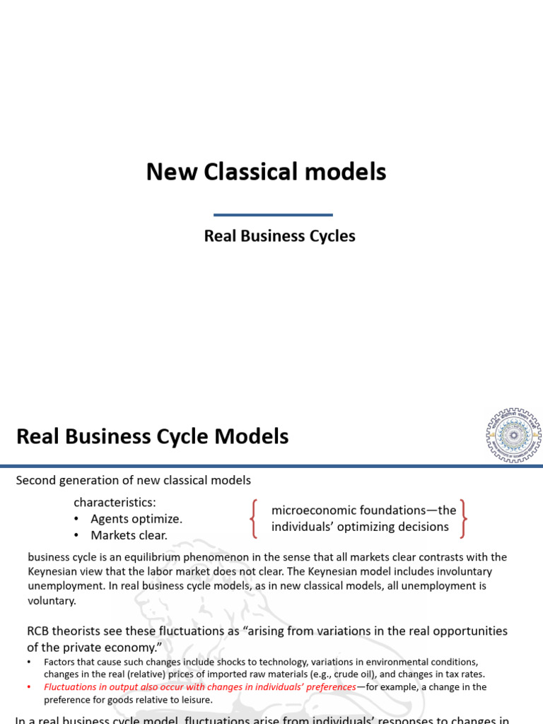 5. RBC and New Keynesian Models | PDF | New Keynesian Economics ...