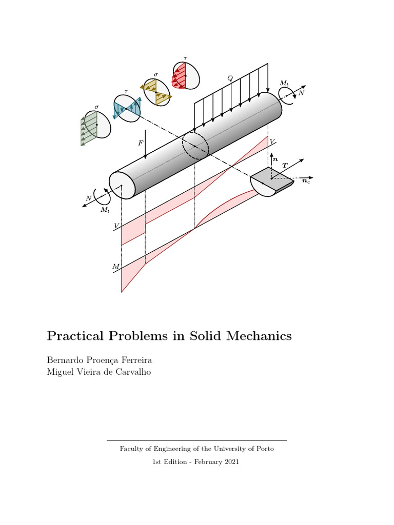 Solid Mechanics Problems Guide | PDF | Stress (Mechanics) | Bending