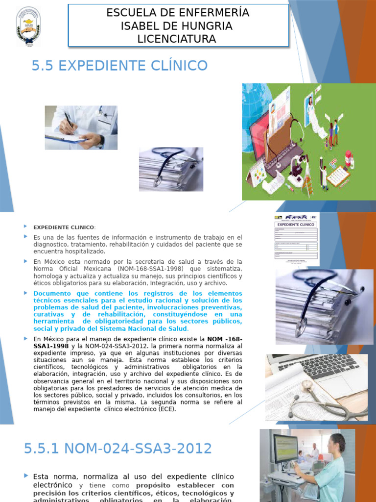 Normativa del Expediente Clínico en México | PDF | Cuidado de la salud ...
