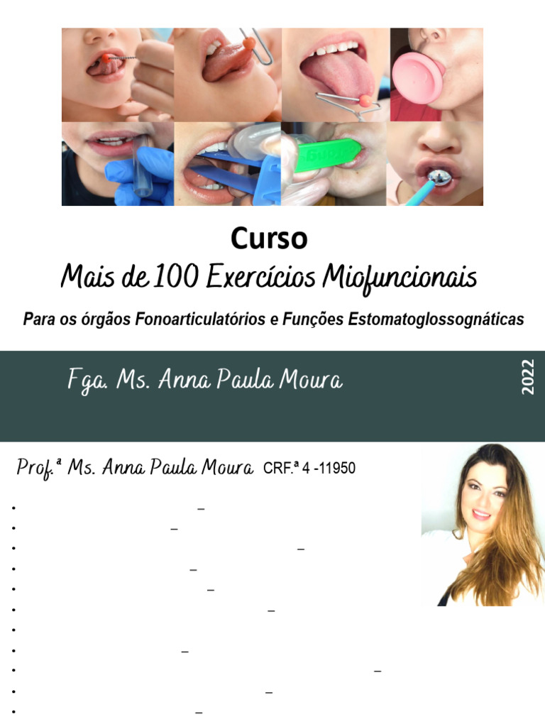 Apostila de Exercícios Miofuncionais | PDF | Músculo | Anatomia