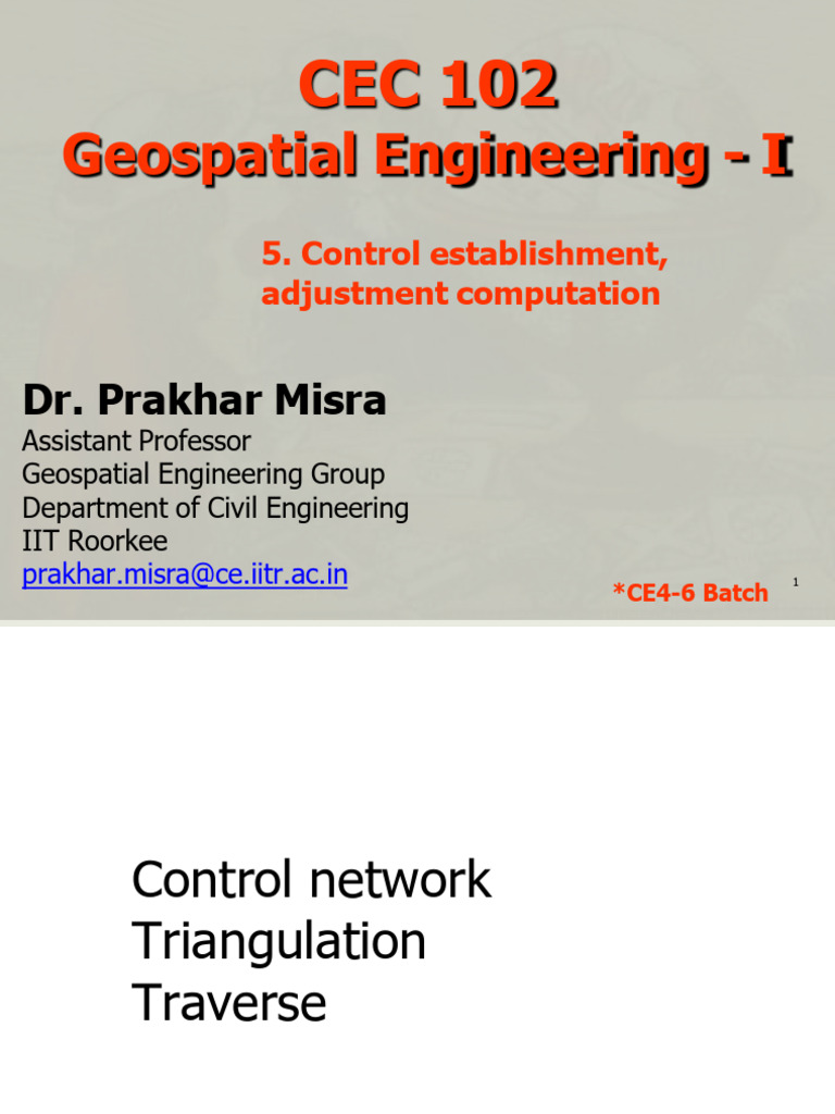 Survey Control - Adjustments | PDF | Surveying | Cartesian Coordinate ...