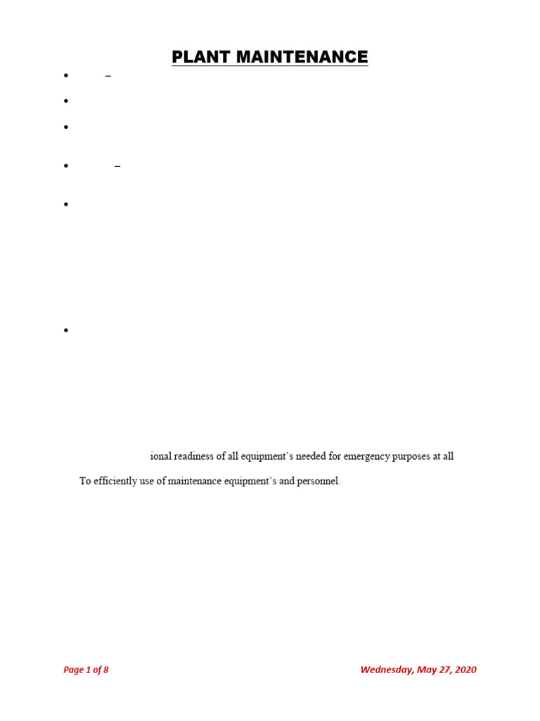 Effective Plant Maintenance Strategies | PDF | Mechanical Engineering