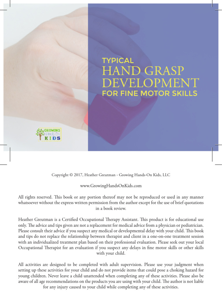 Typical Grasps Development (Pedia) | PDF | Hand | Thumb