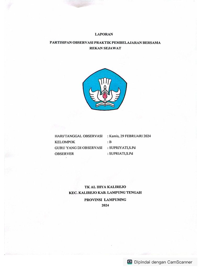 Observasi supriyati | PDF