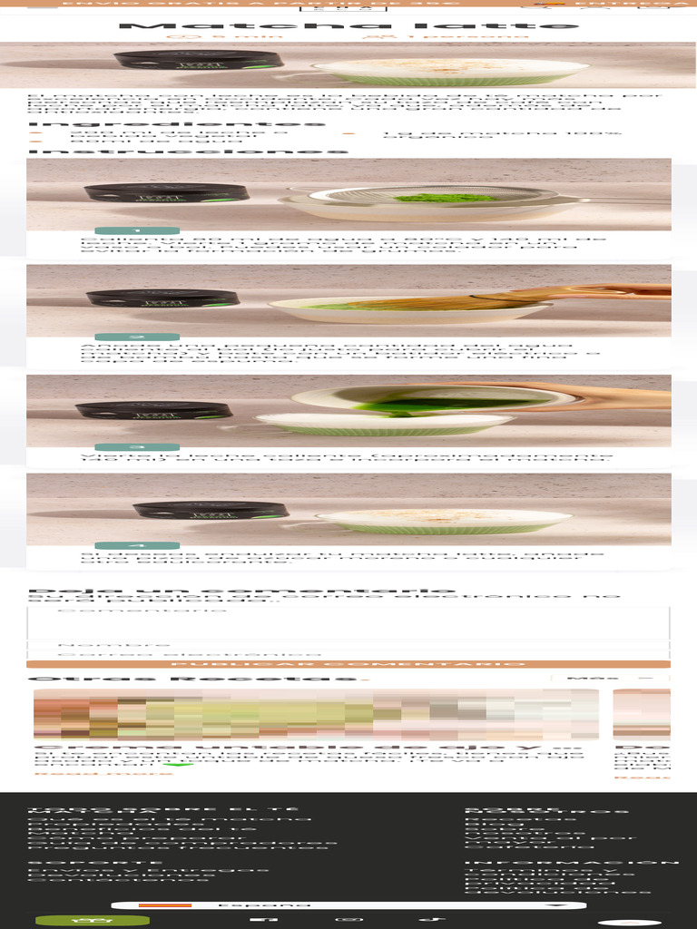 Matcha Latte - Matcha & CO | PDF | Té | Alimentos