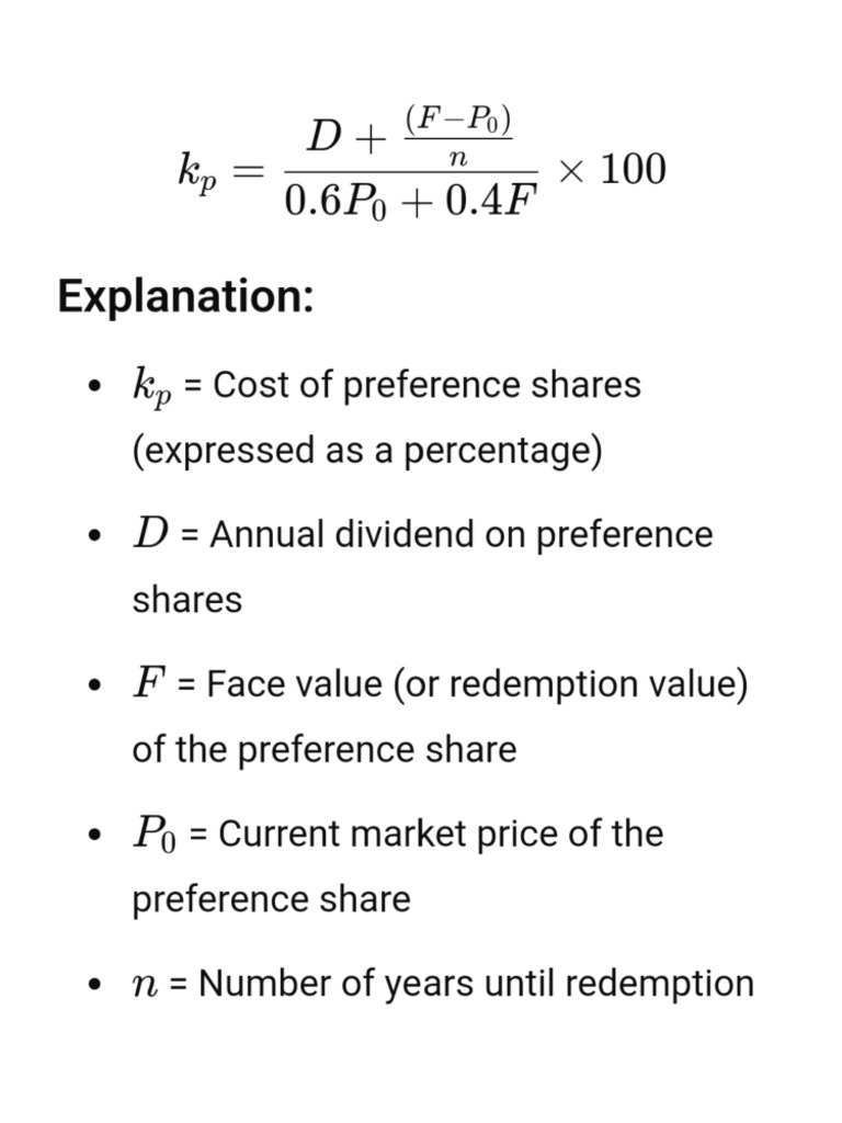 Cost of Capital Formula | PDF