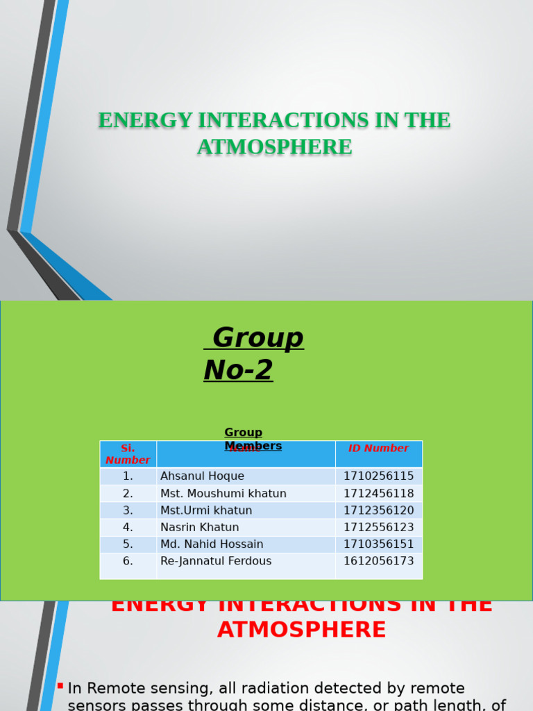 Energy Interactions in the Atmosphere | PDF | Scattering | Infrared