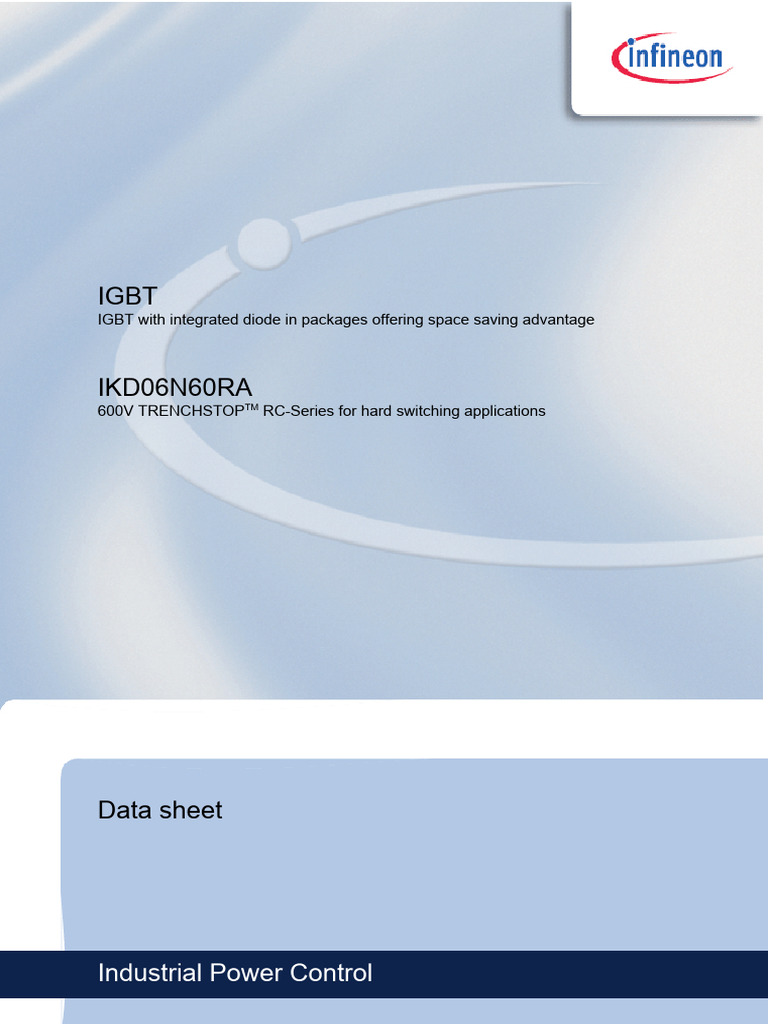 600V IGBT Data Sheet for RC-Series | PDF | Electric Power ...