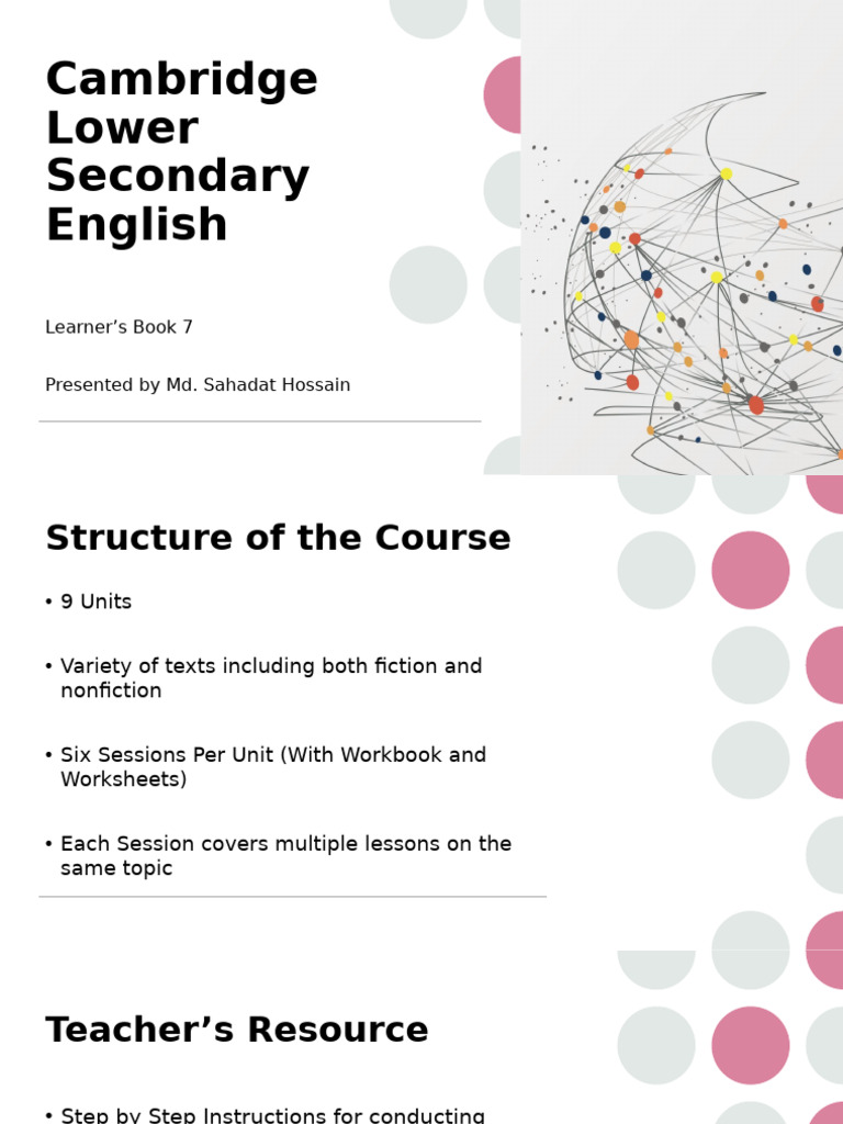 Cambridge Lower Secondary English 7 Guide | PDF