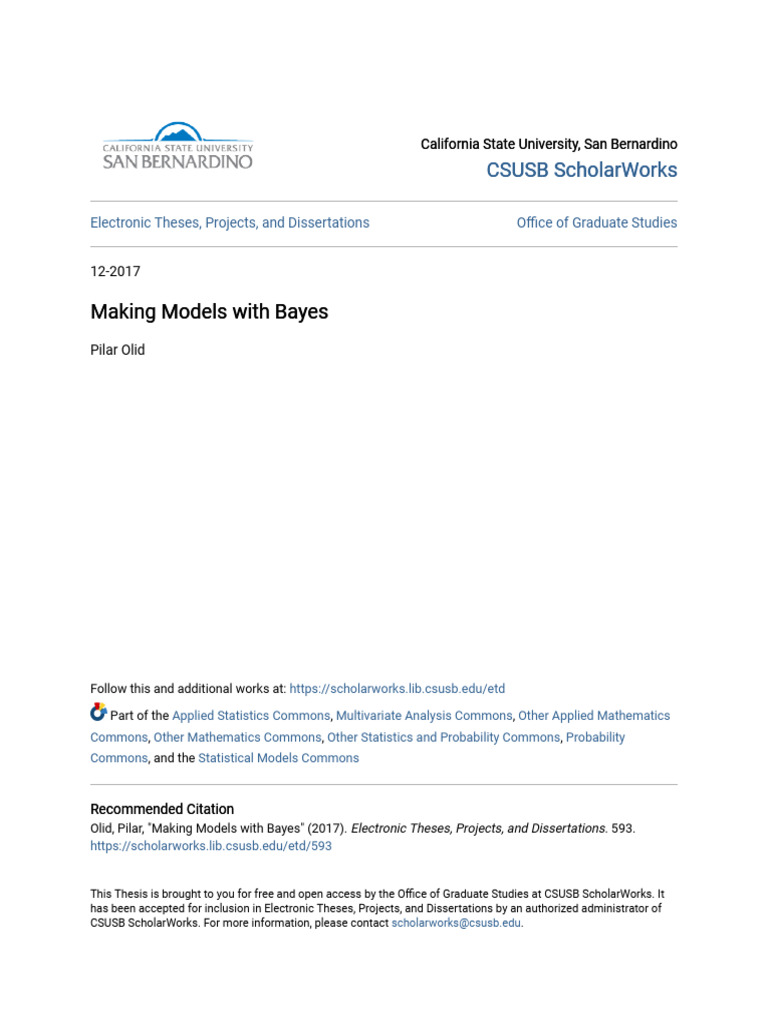 Making Models With Bayes | PDF | Bayesian Inference | Statistical Inference
